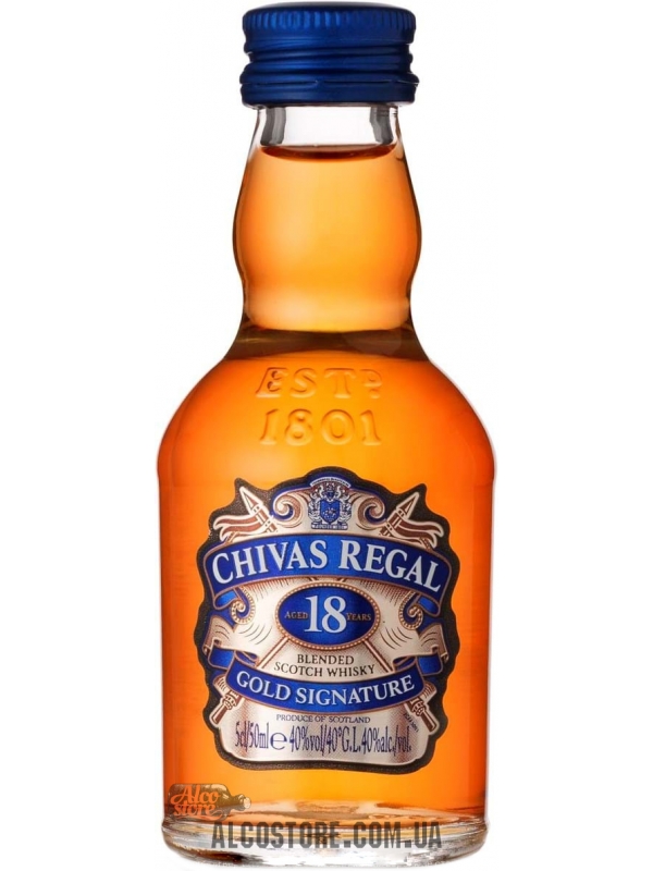 Миниатюрка Chivas 18 лет 50 мл. Купить Чивас 18 0,05л Киев Украина ...