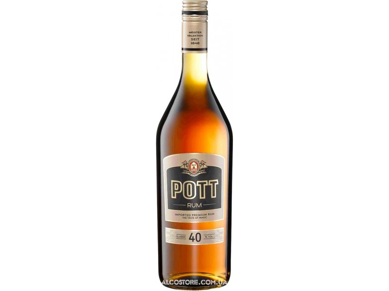 Ром Pott Rum 1л. Купить Потт литр лучшая цена - Alcostore